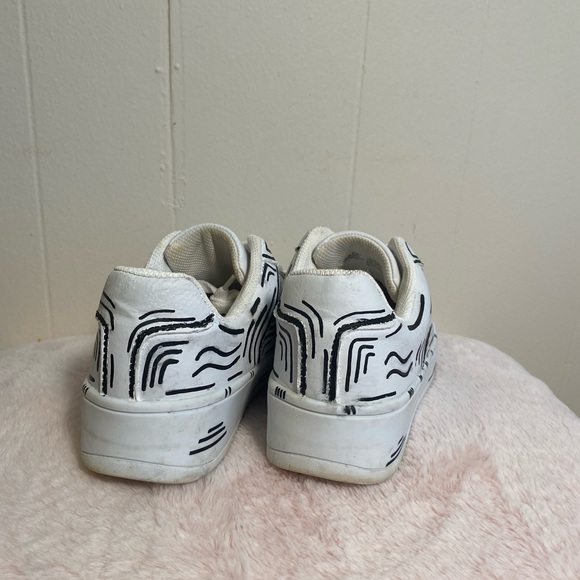NOBO | Shoes | Super Cute Custom 2d White Tennis Shoes | Poshmark